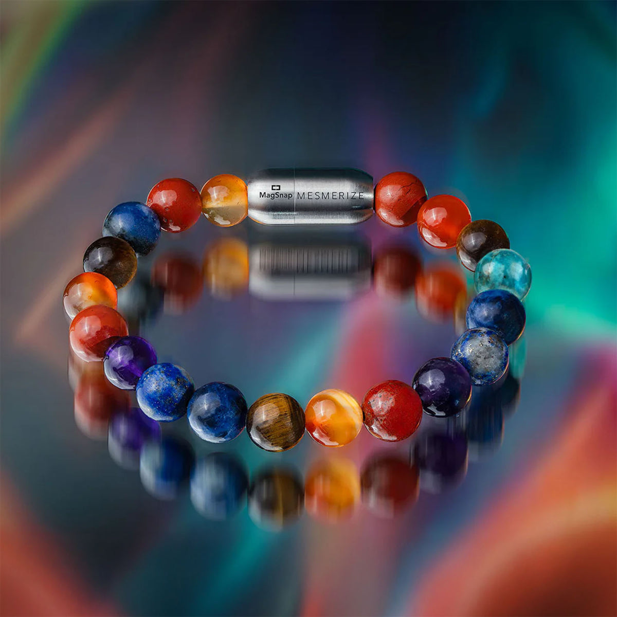 Balance 7 Chakra Natural Stone Bracelet with MagSnap 2