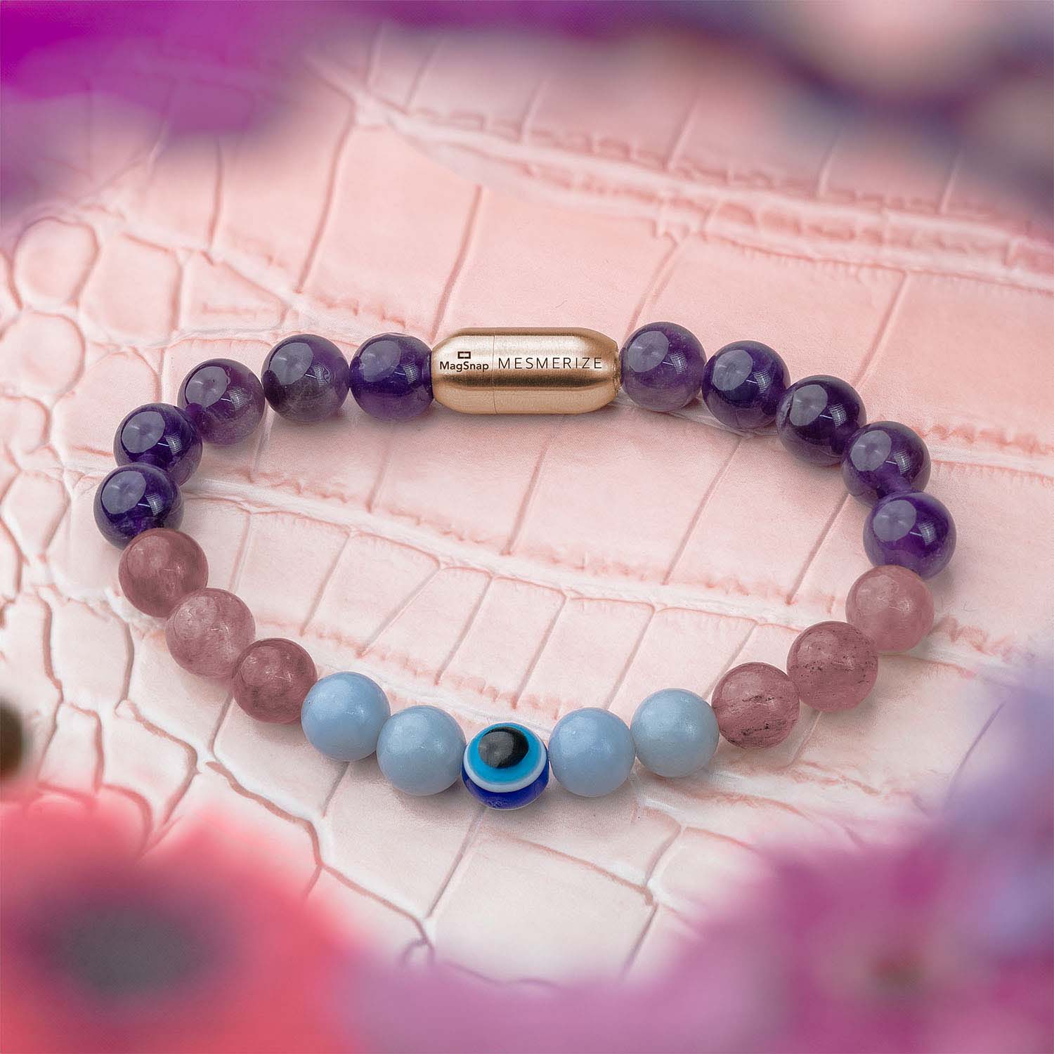 Divine Aura Evil Eye Natural Stone Bracelet