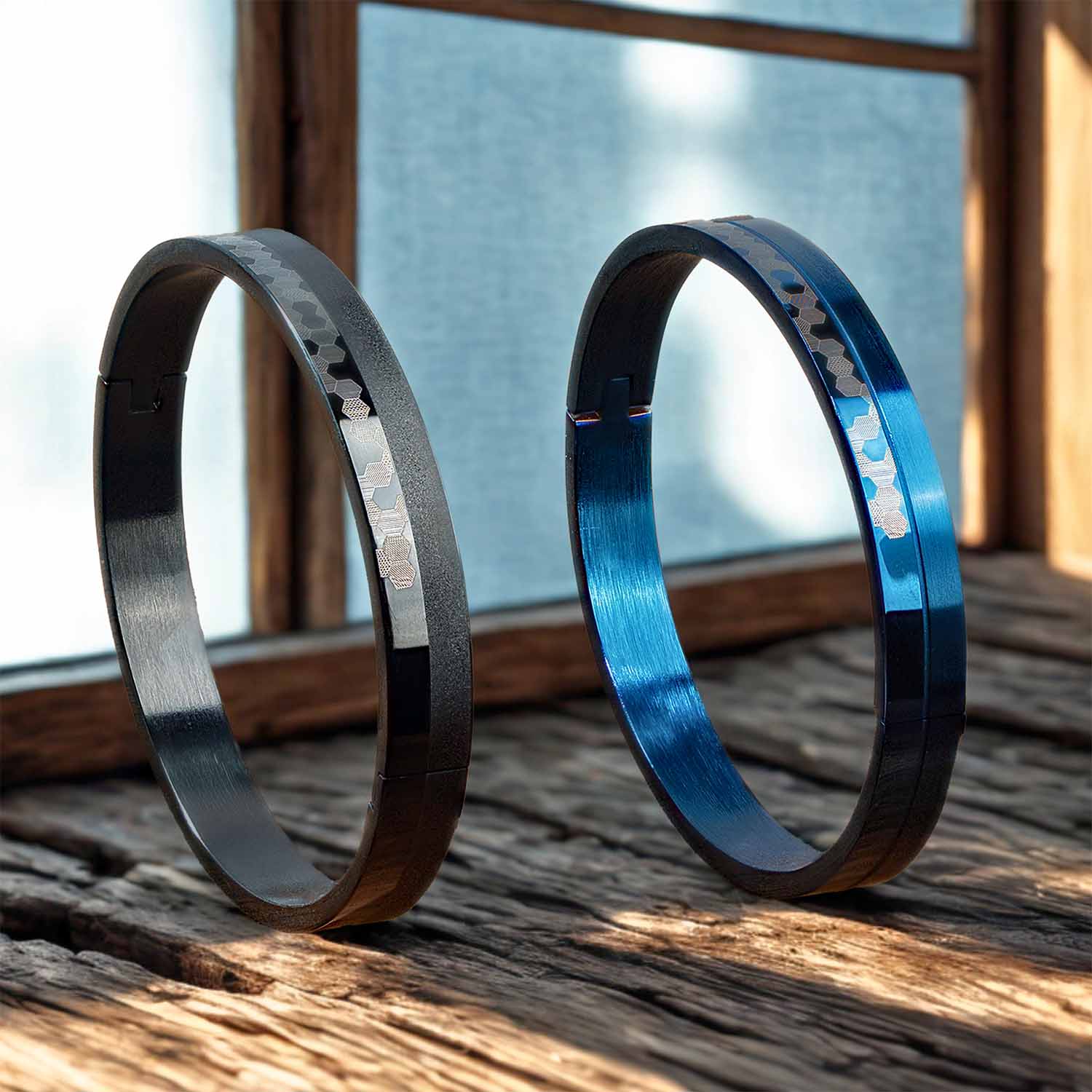 Hex Matrix Kada Bracelet for Men- Mesmerize India