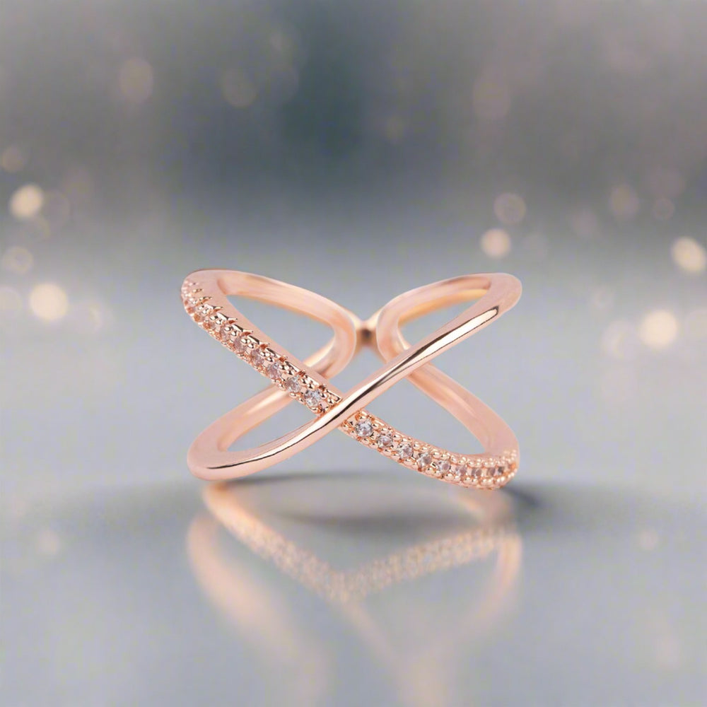 Infinity Diamond Adjustable Ring