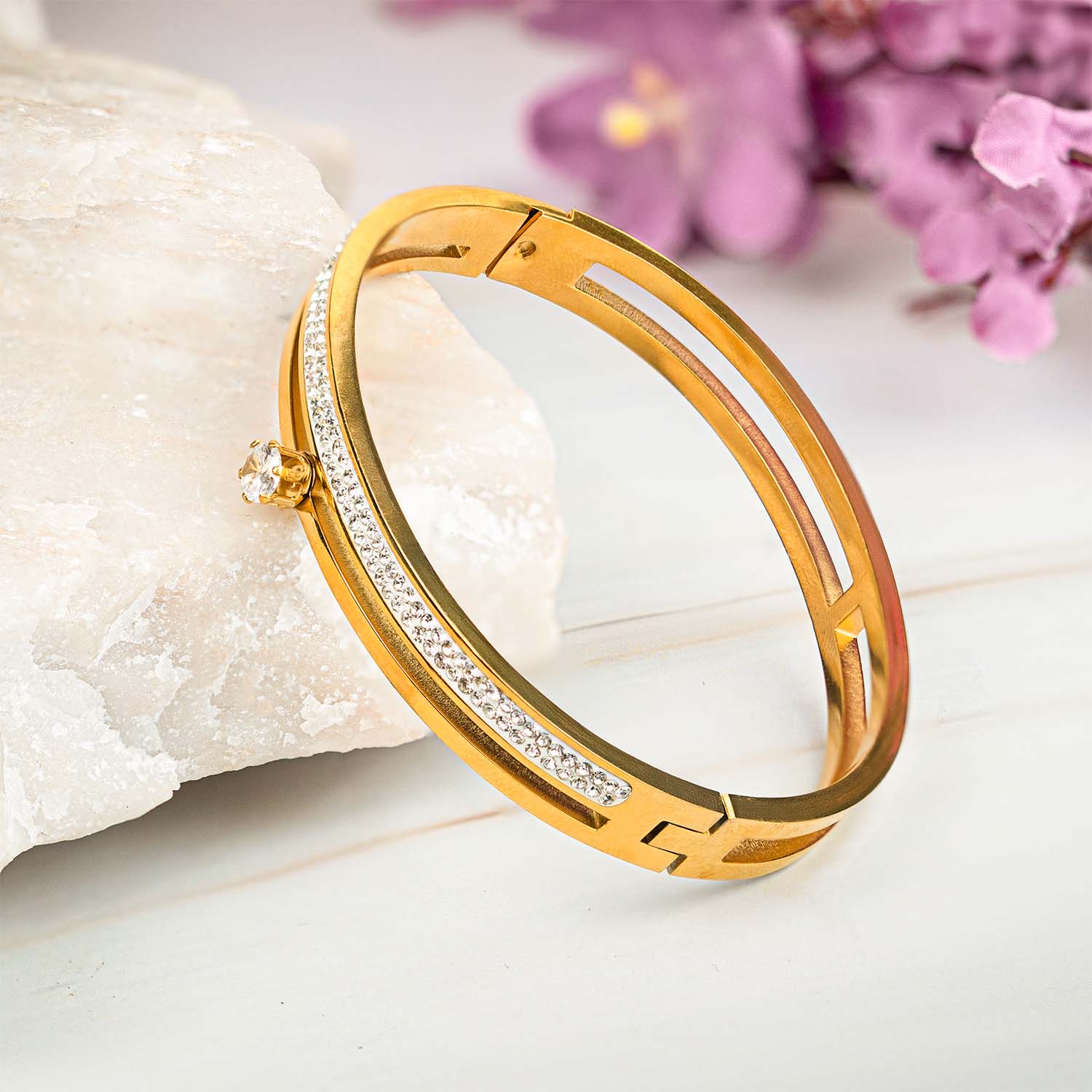 Ophelia Diamond Gold Bracelet | Mesmerize