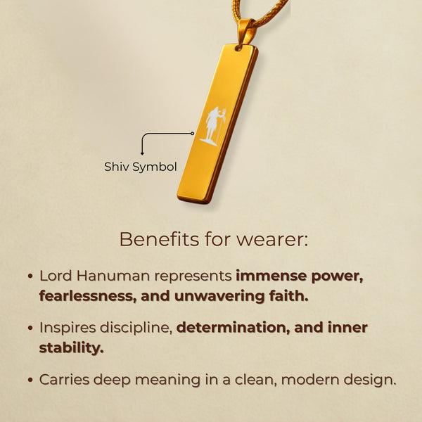Shiv Mini Tag Necklace | Mesmerize