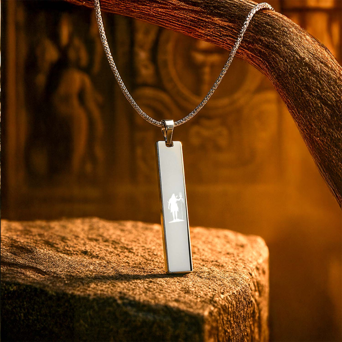Shiv Mini Tag Necklace | Mesmerize