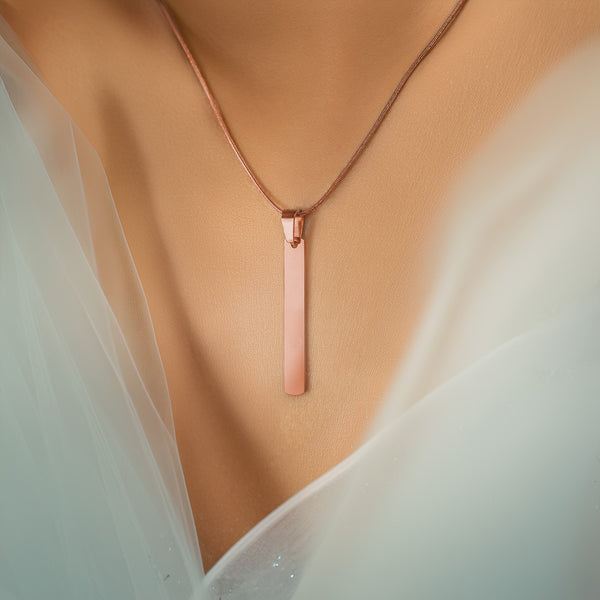 Slim Tag Necklace- Mesmerize India