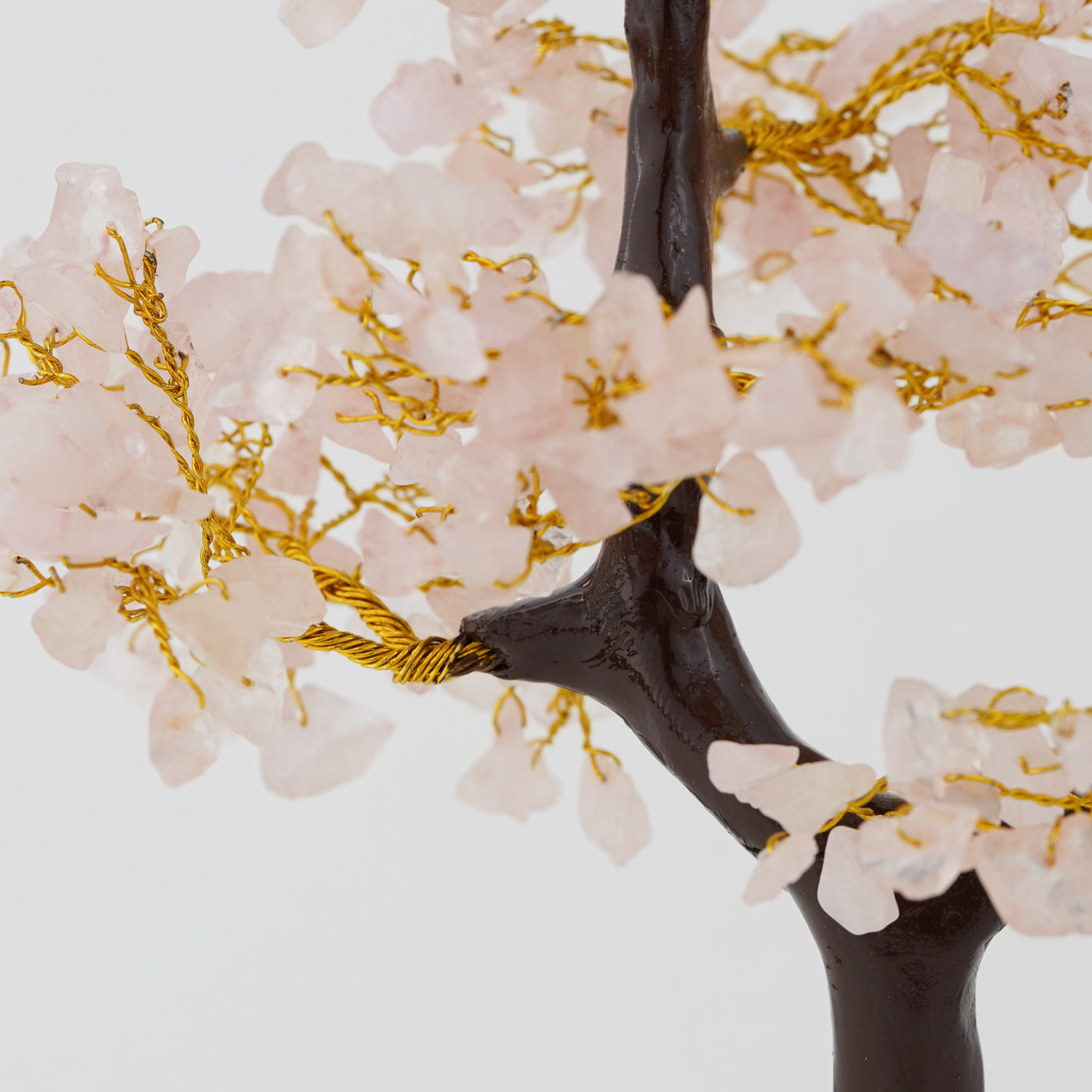 Rose Quartz Natural Stone Tree