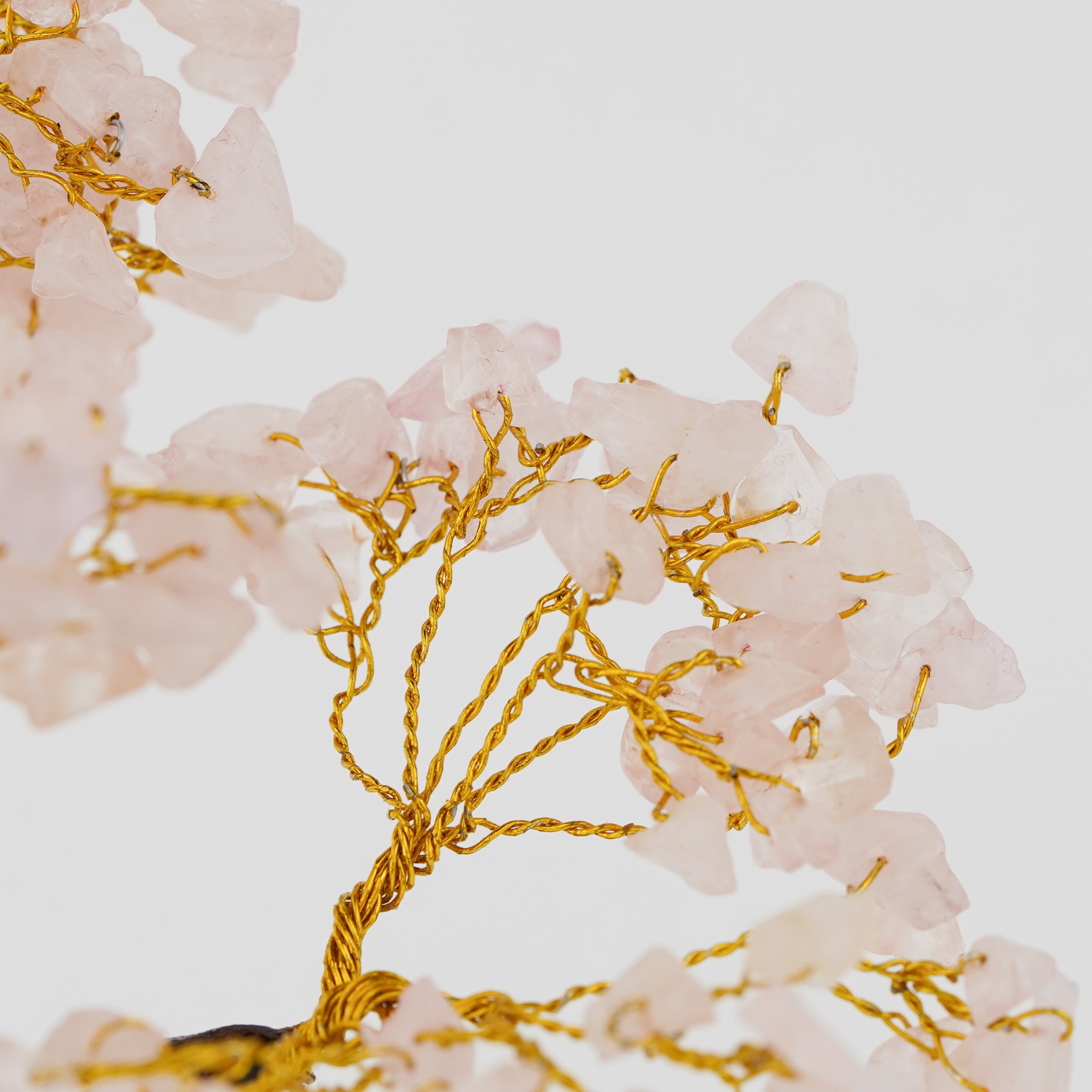 Rose Quartz Natural Stone Tree